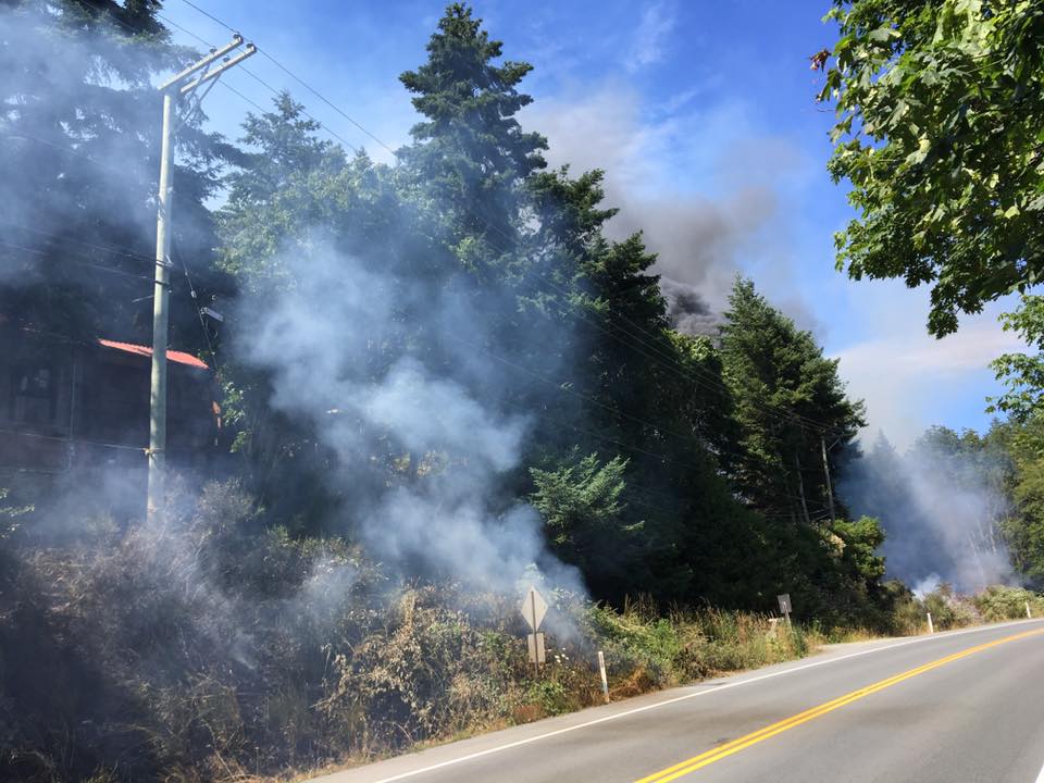 Metchosin Fire Department Chief posts photos of crews fighting Sooke ...