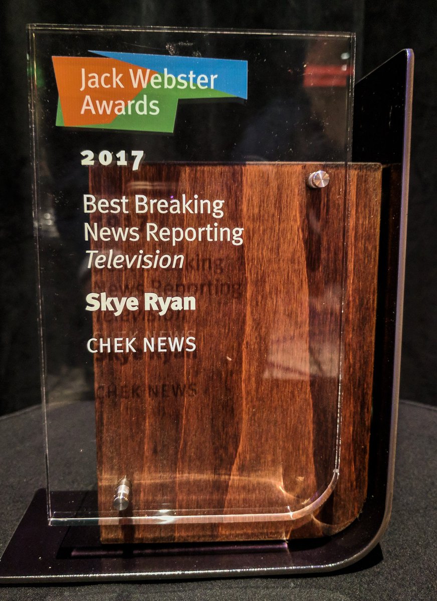 CHEK News reporter Skye Ryan wins prestigious Jack Webster Award for ...