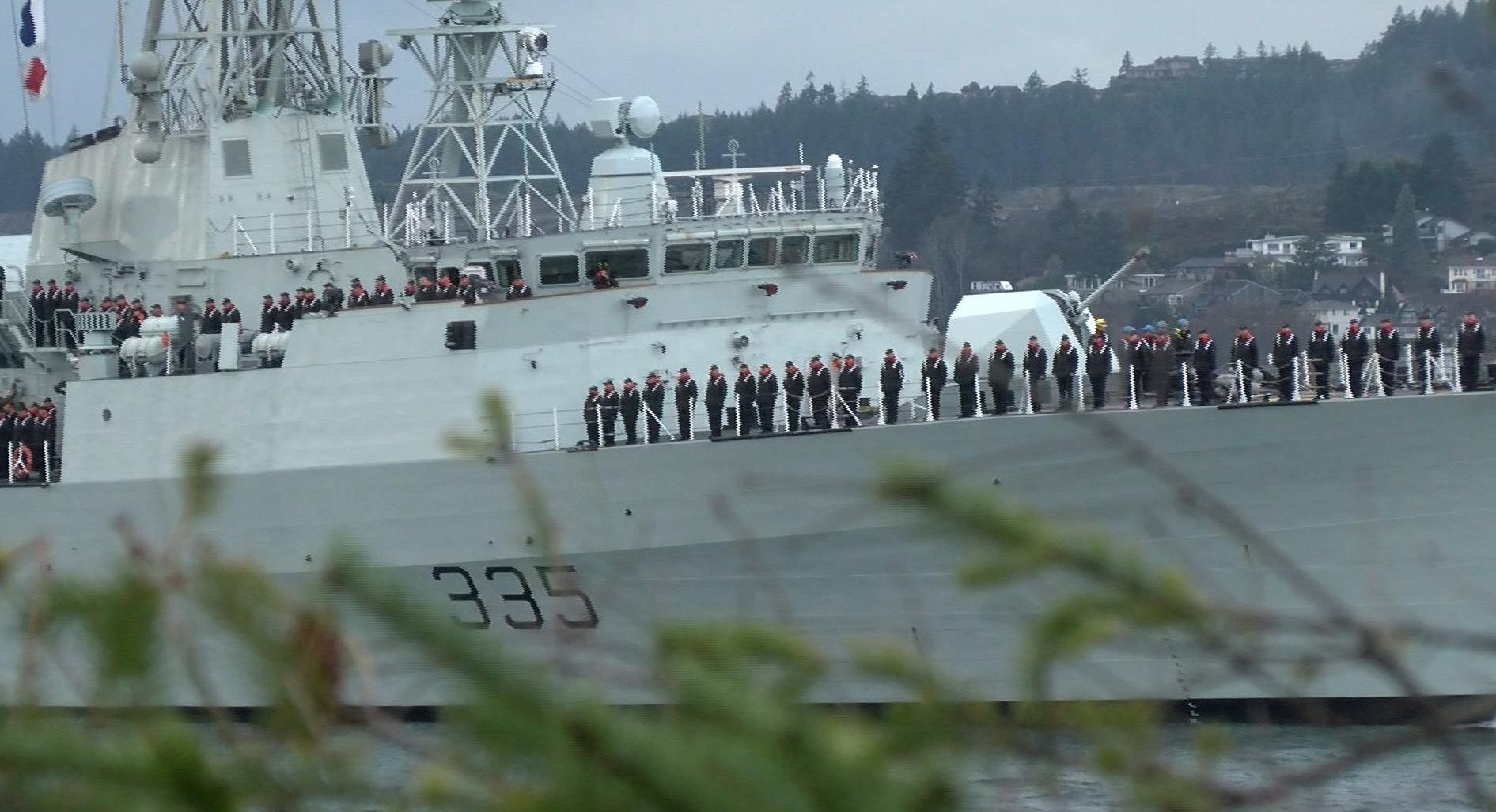 HMCS Calgary returns from five-month mission with supply ship MV Asterix
