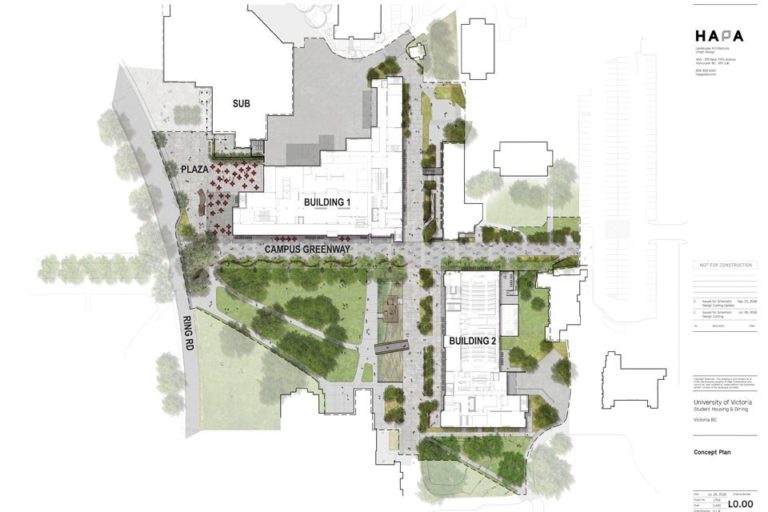 UVic breaks ground on new on-campus student residences, dining hall