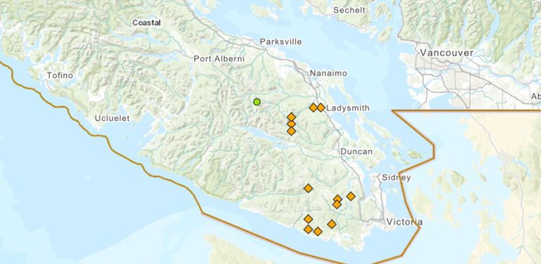 Lightning Sparks New Wildfires On Vancouver Island