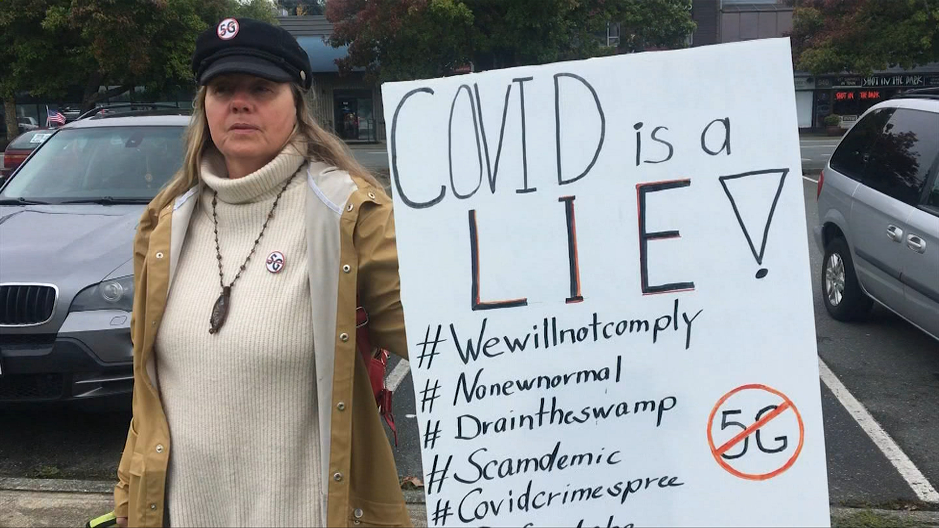 Anti-mask protesters hold rally in Campbell River