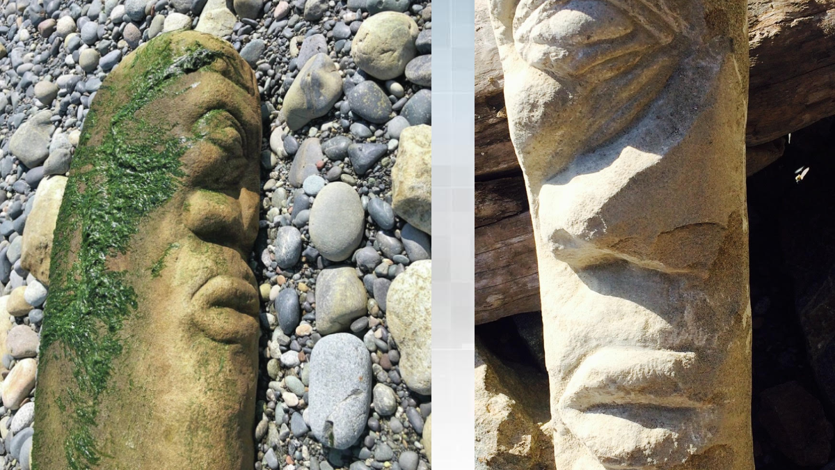 Authenticity of Indigenous stone pillar found on Victoria beach called ...