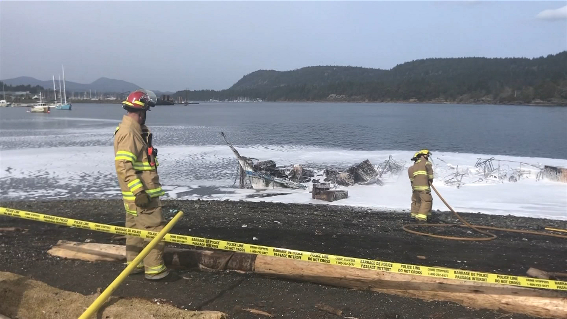RCMP confirm Ladysmith boat fire was fatal, human remains recovered