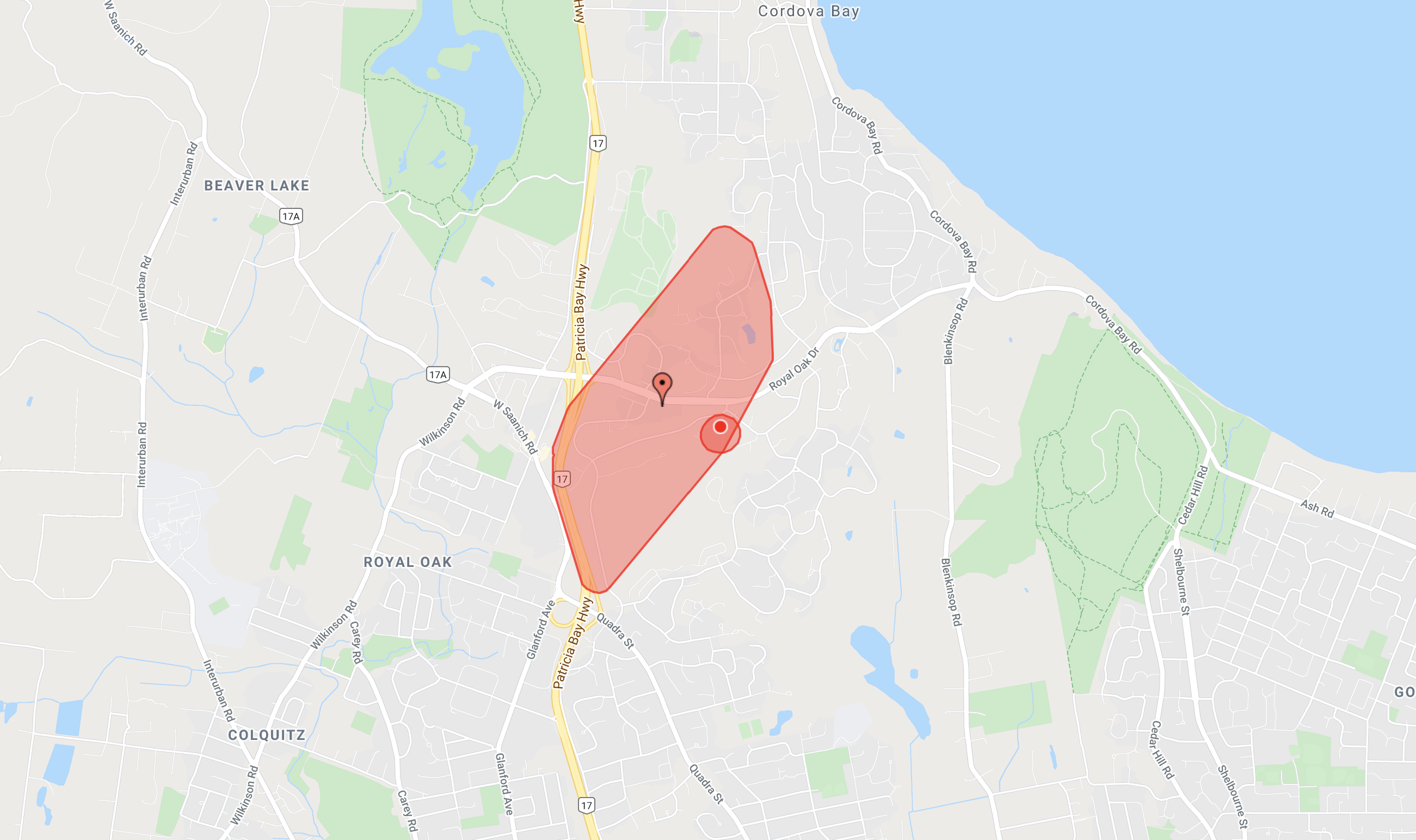 Power outage in Saanich leaves hundreds without electricity