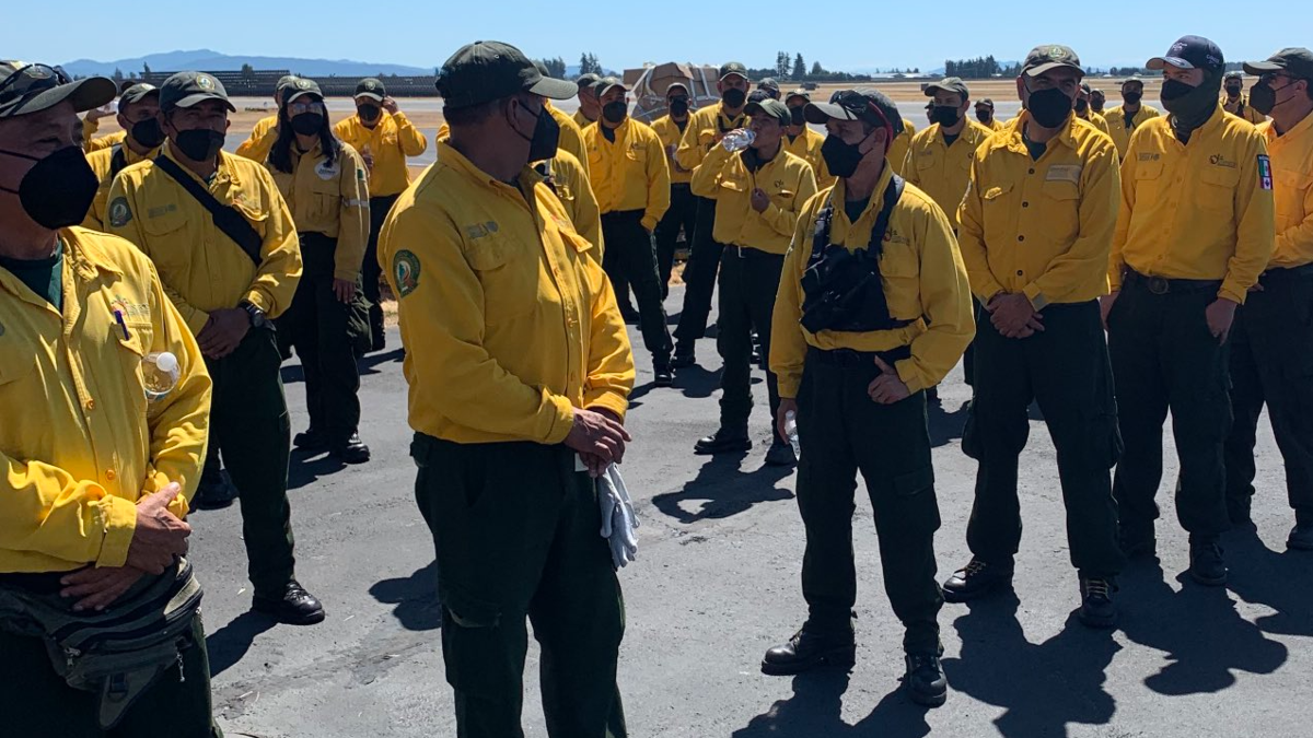 B.C. welcomes 100 firefighters from Mexico to help fight raging wildfires