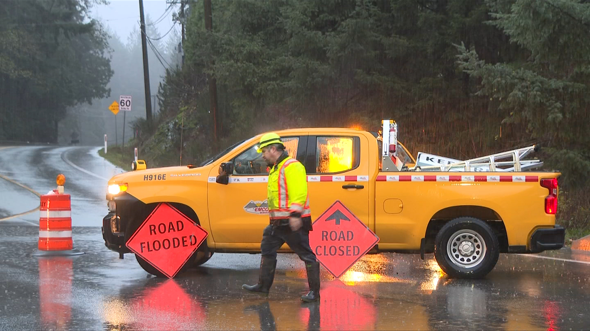 Heavy flooding and road closures forces Sooke into temporary isolation