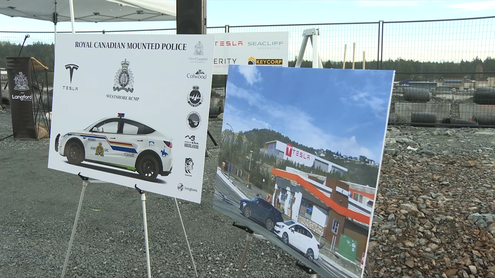 Langford announces first Island Tesla centre, West Shore RCMP acquire ...