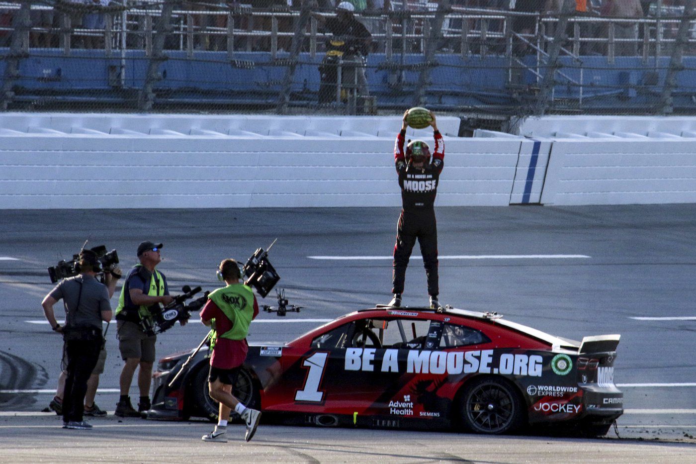 Ross Chastain steals victory at Talladega Superspeedway