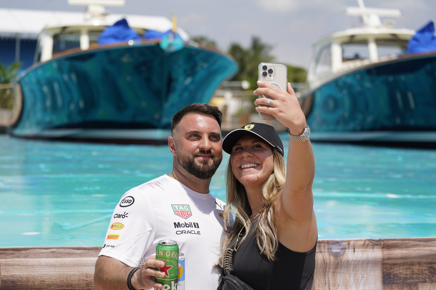 Fake marina with fake water steals show at Miami Grand Prix