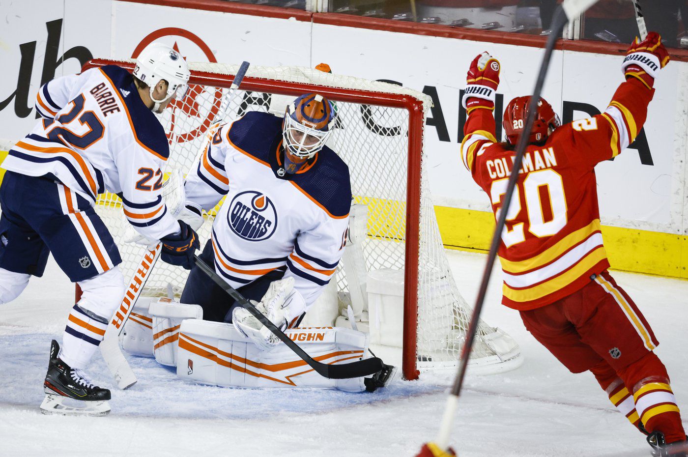 Battle of Alberta starts with a bang as Flames down Oilers 9-6 to open ...
