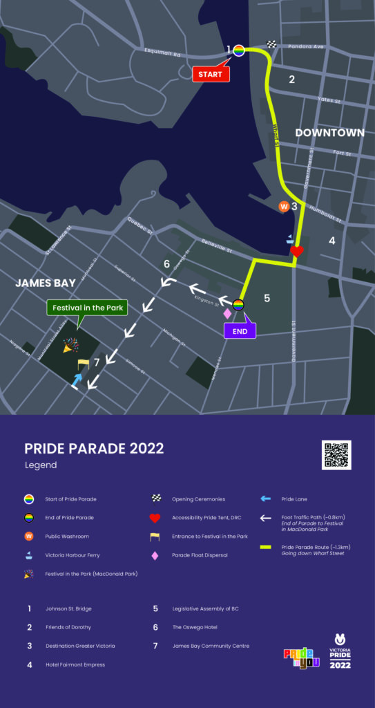 Watch the 2022 Victoria Pride Parade in person, on CHEK, online