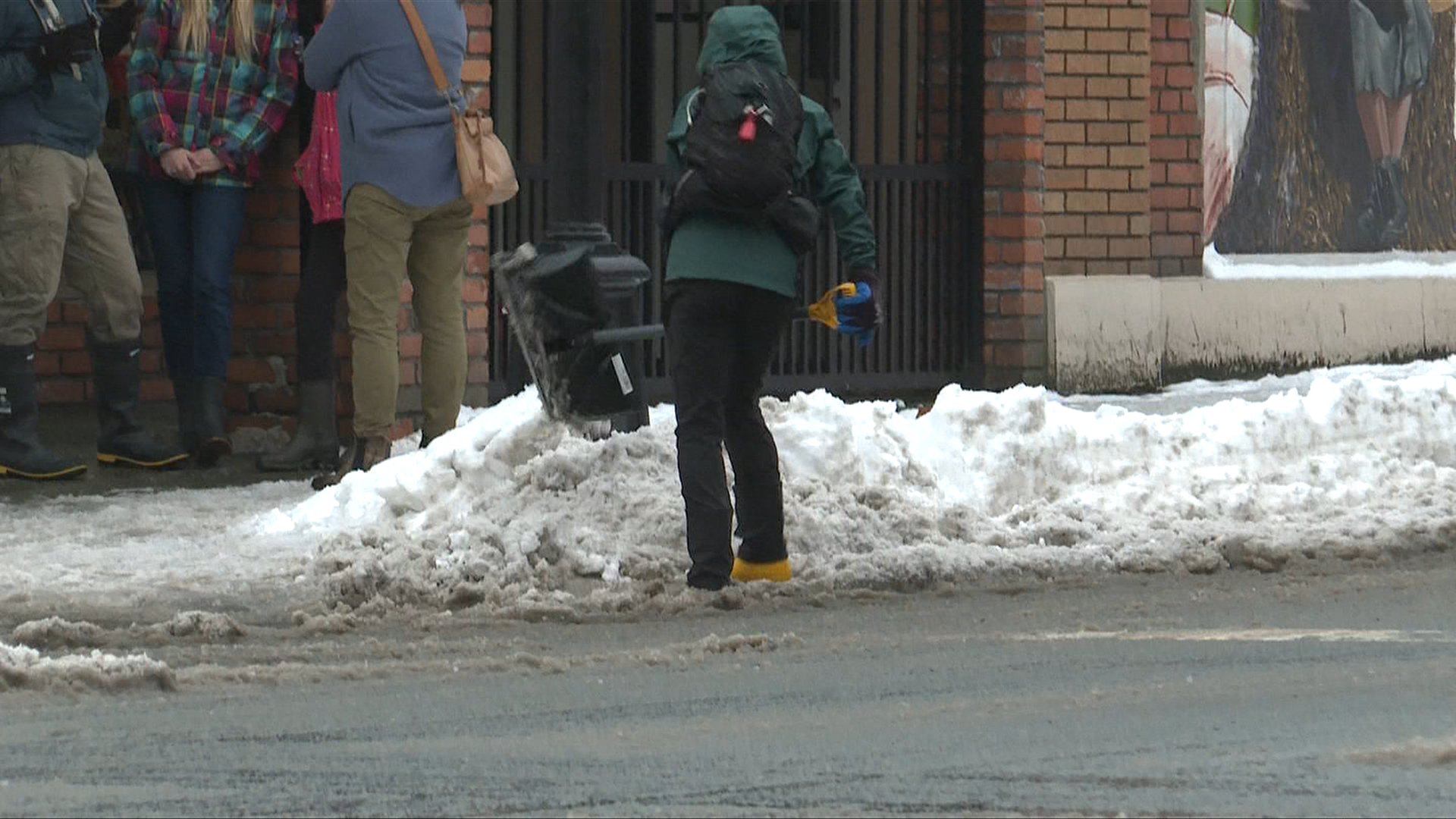 Snow angels get going when the weather makes it tough