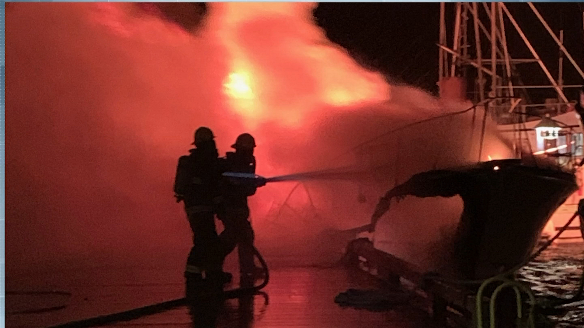Fire destroys boat at Ucluelet harbour but firefighters prevent fire's ...