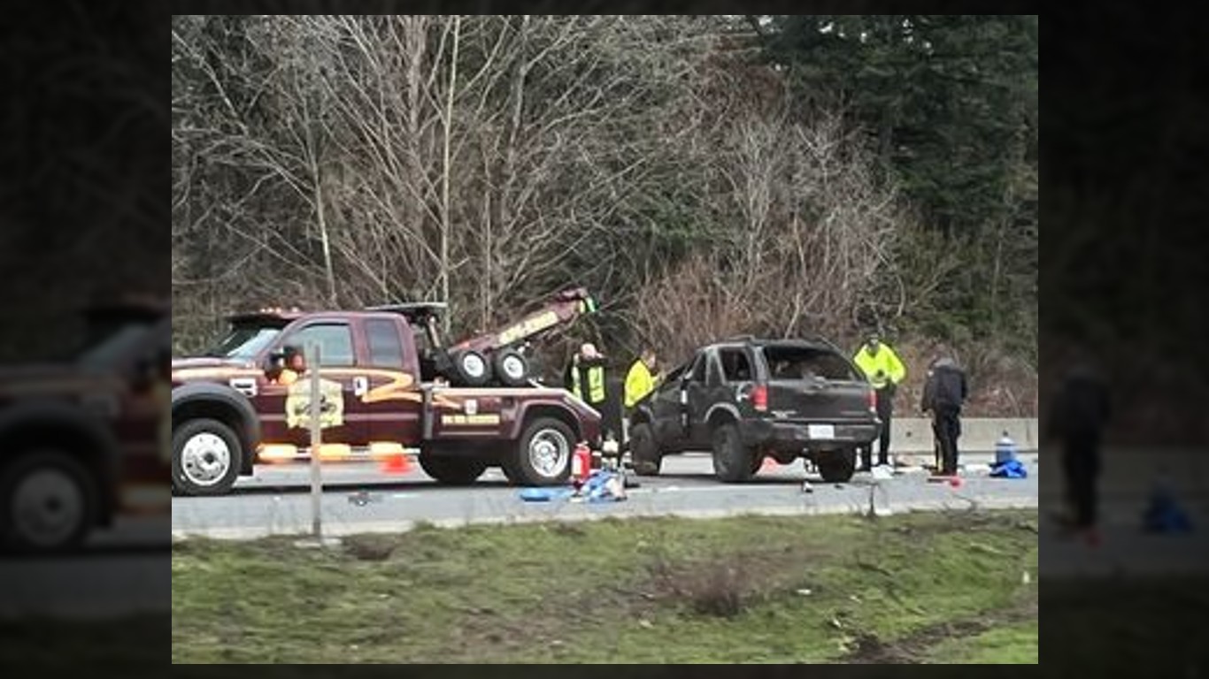 Langford highway rollover crash sends driver to hospital