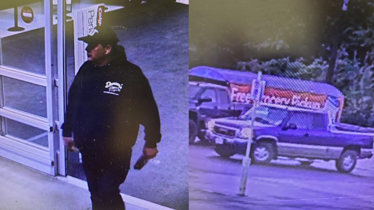 Surveillance photos identify person of interest in Duncan car fire
