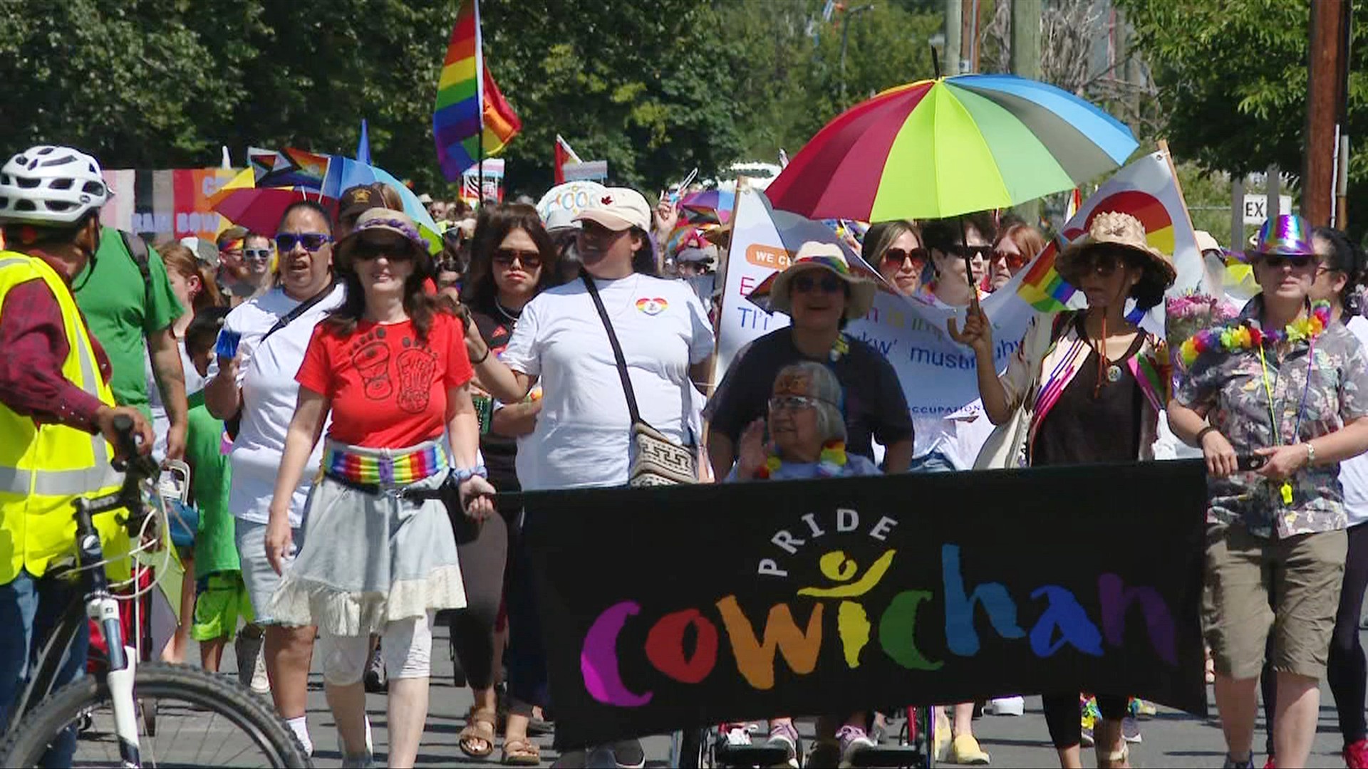 Cowichan Pride Society's first-ever Pride parade sees big turnout
