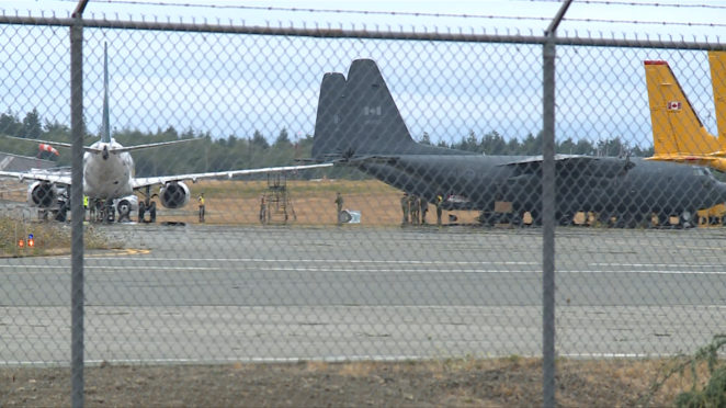 ‘Is that a piece of the wing?’ WestJet plane hits military aircraft in ...