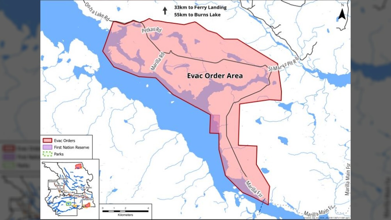 Evacuations ordered in BC Interior due to Wells Creek wildfire