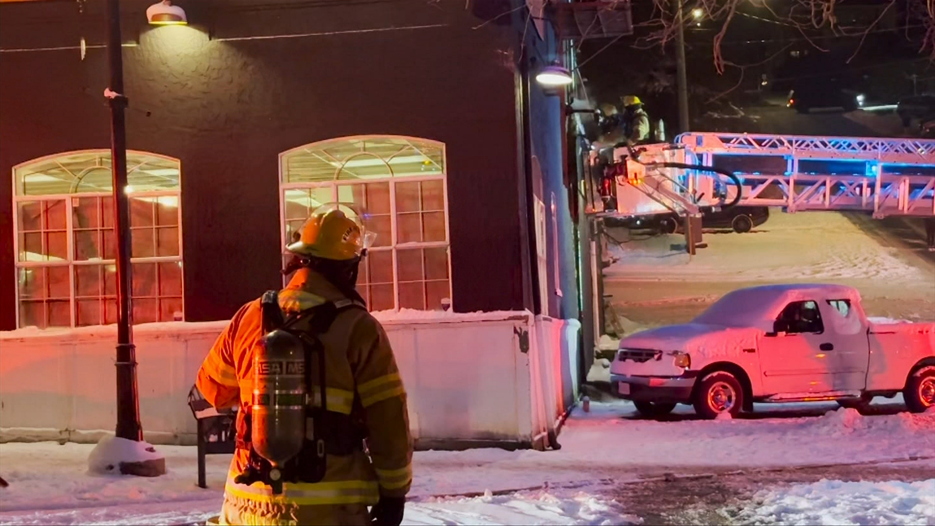 Firefighters douse flames at Ladysmith heritage building